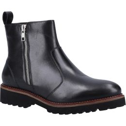 Hush Puppies Grace Zip Wildleder Damen Schwarz Stiefel