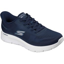 Skechers Go Walk Flex Polyester Herren Sneakers in Marineblau