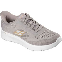 Skechers Go Walk Flex Polyester Herren Taupe Sneakers