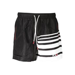 K by KARL LAGERFELD Karl Lagerfeld Schwarze Polyester Herren Badehose