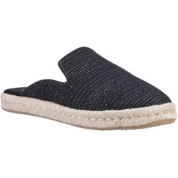 Toms Shoes TOMS Santiago Mule Damen schwarze Metall-Pantoffeln