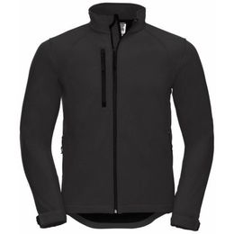 Russel Athletic Russell Mens Water Resistant & Windproof Softshell Jacket (Schwarz)