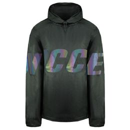 Nicce Long Sleeve Pullover Schwarze Herren reflektierende Kiefer Poncho 201 1 01 04 0088