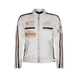 Herren Racing Leder Bikerjacke-Portland