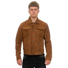 Herren Jeansjacke aus Ziegenveloursleder-Adelaide