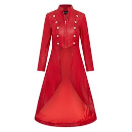 Gothic-Ledermantel im Edwardian-Stil f�r Damen in voller L�nge � Atlanta