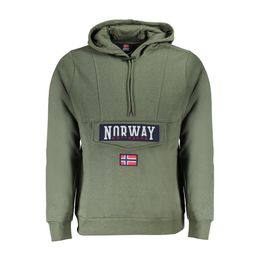 Kapuzensweatshirt mit zentralem Taschen und Logo