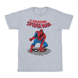 MARVEL - "The Amazing Spider-Man" T-Shirt f&uuml;r Damen (Grau)