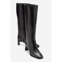 Taly Leder Blockabsatz Kniehoher Stiefel (Damen)