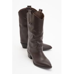 Teodora Leder Blockabsatz Stiefel (Damen)