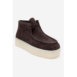 Melia Leder-Plateaustiefel (Damen)