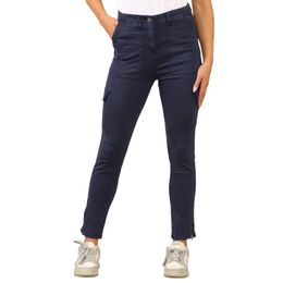 MYT Womens Cargo Chino Kn&ouml;chel Grazer Hose in Navy