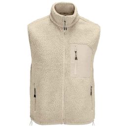 SOLS Unisex Adult Fury Sherpa Body Warmer (Shear Beige/Beige)
