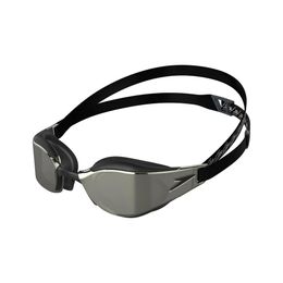 Speedo - "Fastskin Hyper Elite" Schwimmbrille f&uuml;r Herren/Damen Unisex (Schwarz/Oxidgrau/Chrom)