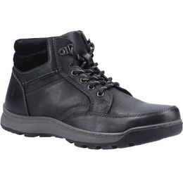 Hush Puppies Herren Grover Lederstiefel (Schwarz)
