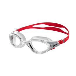 Speedo - "2.0" Passt sich dem Gesicht an Schwimmbrille f&uuml;r Herren/Damen Unisex (Transparent/Rot)