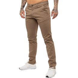 Enzo | Slim Fit Stretch Chino Jeans f&uuml;r Herren - Beige