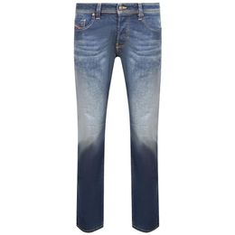 Diesel Larkee-X Straight Fit Stone Washed Dunkelblaue Jeans