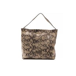 Pompei Donatella Braune Leder Frauen Schultertasche