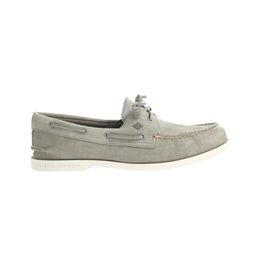 Sperry A/O 2-Eye Plushwave Womens Grey Boat Schuhe