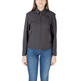 Blauer Leichte Kragenjacke
