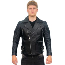 Herren-Bikerjacke aus Rindsleder-Nassau