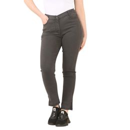 MYT Womens Seite elastische Taille Jeans in Charcoal