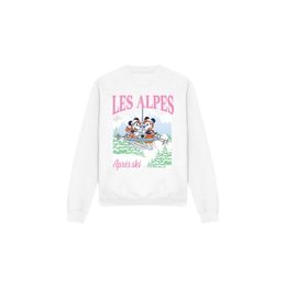 Disney - "Les Alpes" Sweatshirt f&uuml;r Herren/Damen Unisex (Wei&szlig;)