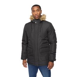 CrossHatch - "Parkmoore MVE" Parka f&uuml;r Herren (Schwarz)