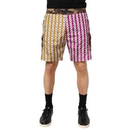 Dolce & Gabbana Dolce & Gabbana Mehrfarbige Spielkarten Camouflage Shorts Bademode