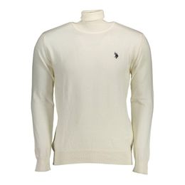 U.S. Polo Assn. Wei&szlig;er Baumwoll-Pullover f&uuml;r Herren