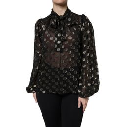 Dolce & Gabbana Seidenbluse mit P&uuml;nktchen