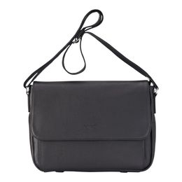 Echtes Leder Schwarz Laptoptasche Reise Arbeitstasche Messenger Satchel - Camden