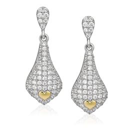 Orphelia Damen-Ohrh&auml;nger Sterling-Silber 925, Silber/Gold, ZO-5220