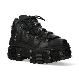 New Rock Goth Leder Stiefeletten-WALL106-S25