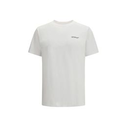 Off-White Wei&szlig;es Baumwoll-T-Shirt