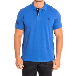 U.S. Polo Assn. FOST Kurzarm-Polo mit Kontrast-Reverskragen 64783 Herren