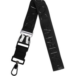 Dolce & Gabbana Dolce & Gabbana Schwarzer Stretch-Polyester Gummierter DG Logo Schl&uuml;sselanh&auml;nger