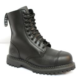 Grinders Stag CS Schwarze Unisex-Sicherheits-Stahlkappen-Milit&auml;r-Punk-Stiefel
