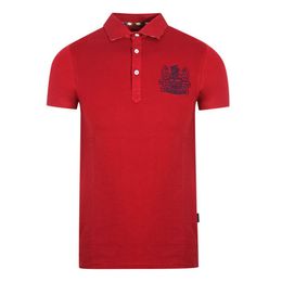 Aquascutum - "Aldis" Poloshirt f&uuml;r Herren/Damen Unisex (Rot)