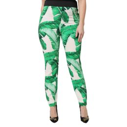 Dolce & Gabbana Bedruckte Hose Hohe Taille Slim Fit