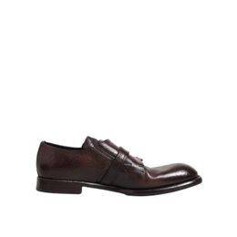 Dolce & Gabbana Dolce & Gabbana Braune Leder Monk Strap Formelle Derby Schuhe