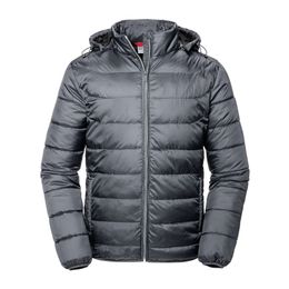 Russel Athletic Russell - "Nano" Steppjacke mit Kapuze f&uuml;r Herren (Eisen)