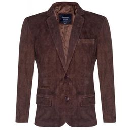 Blazer, Wildlederjacke, weicher italienischer Ledermantel