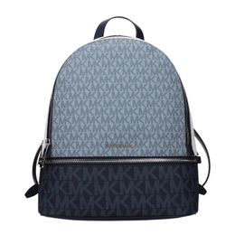 Michael Kors Blaue Stoff-Rucksack