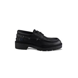 Burberry Raft Boat-Schuhe Schwarz