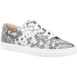 Hush Puppies Damen/Damen Tessa Python Print Lederschuhe (Grau/Wei&szlig;)