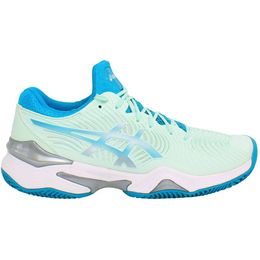 asics Court FF 2 Clay Damen Blau Turnschuhe