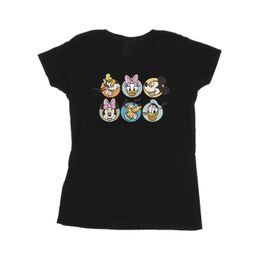 Disney - "Mickey Mouse and Friends" T-Shirt f&uuml;r Damen (Schwarz)