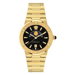 Versace Greca Logo Mondphasen Damen Gold Uhr VE7G00323